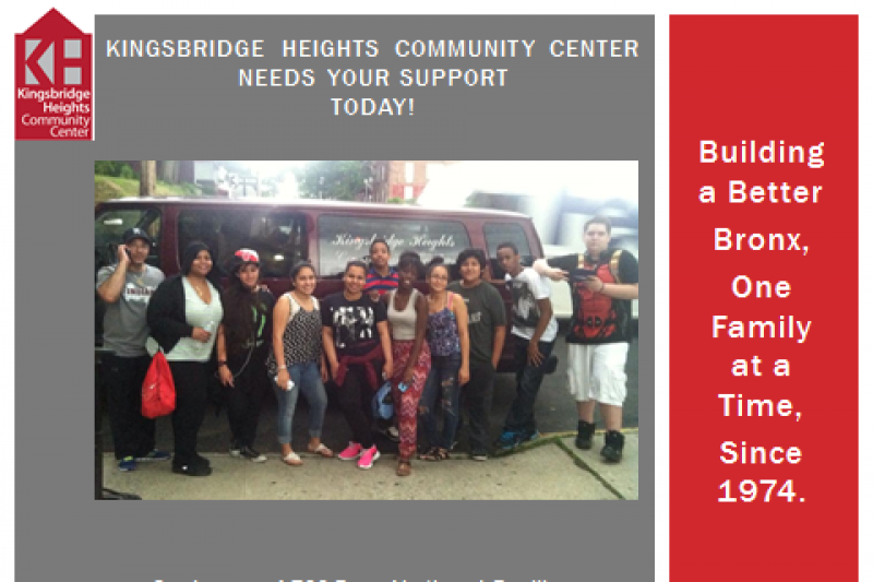 Fundraiser for KINGSBRIDGE HEIGHTS COMMUNITY CENTER by Kingsbridge ...