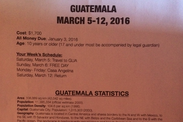 Fundraiser for Angela Shymansky by Shyanne Noelle : Guatemala Trip