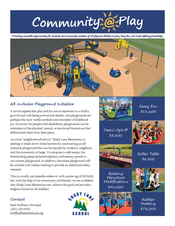 Fundraiser for Bradley Hoffman by Kim DAmato : Shady Lane Community @ Play