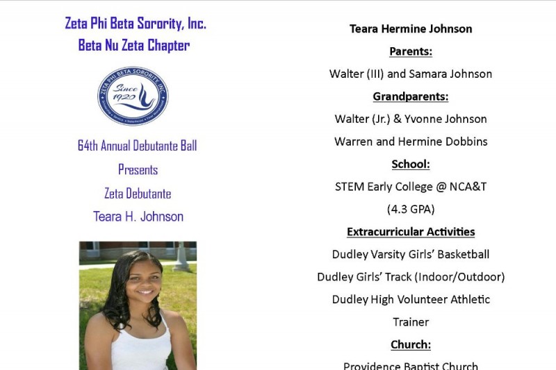 Fundraiser by Samara Johnson : Zeta Debutante Teara H. Johnson